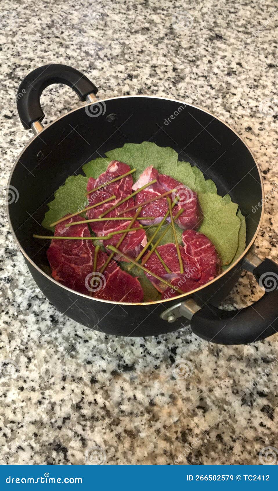 Cooking Grape Leaves Stuffed with Meat Stock Image - Image of dawali ...