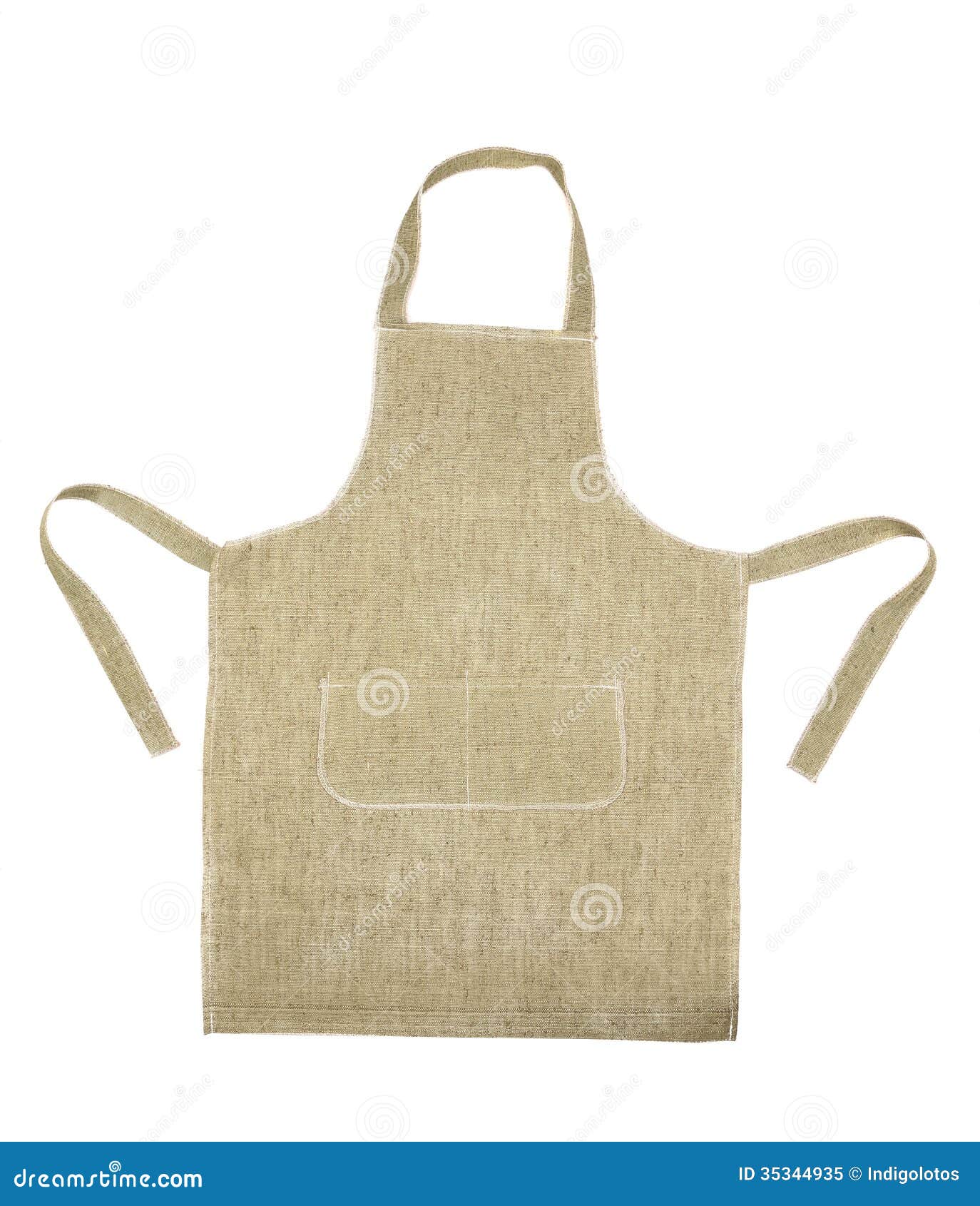 Cooking gray apron. stock image. Image of apparel, apron - 35344935