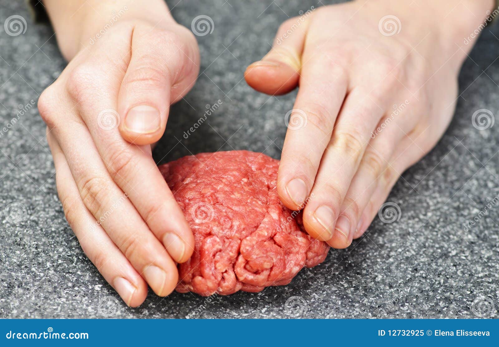 Cooking with ground beef stock image. Image of ground - 12732925
