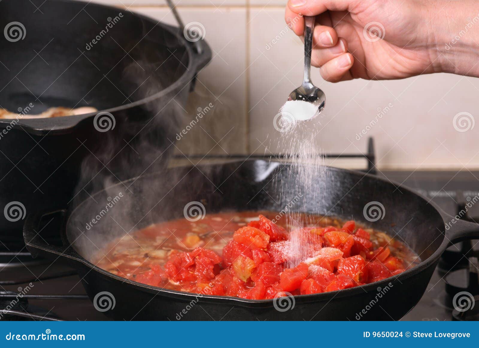 Cooking at Home stock photo. Image of cook, cooking, ingredients - 9650024