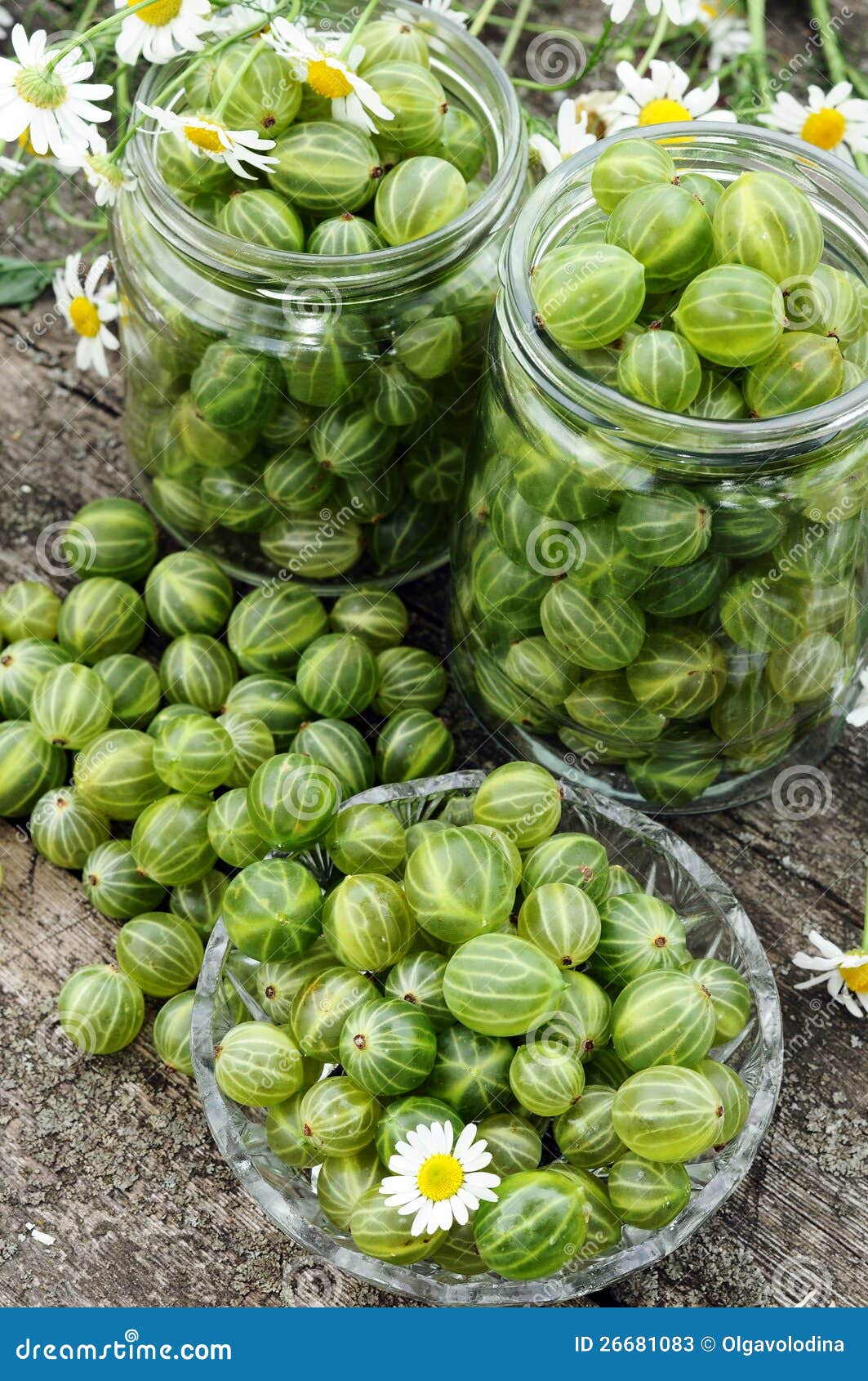 Cooking Homemade Gooseberry Jam Stock Image - Image of house, wooden ...