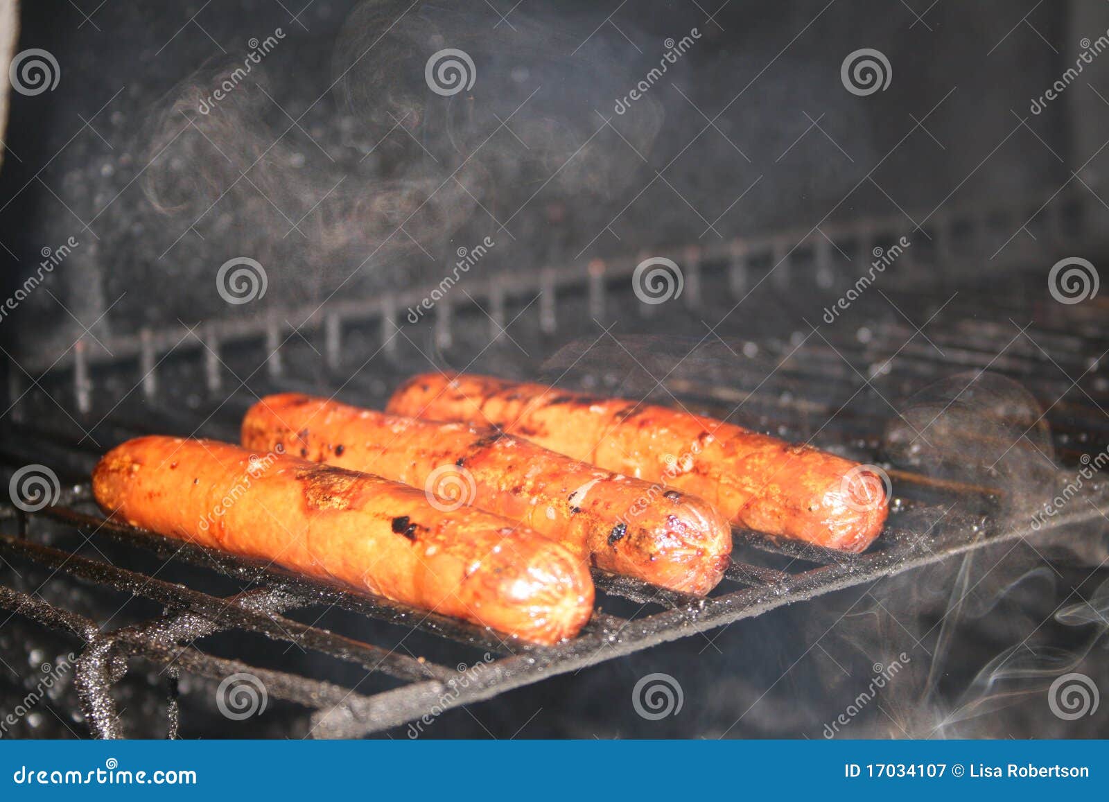Cooking Hotdogs on the Grill 3! Stock Image - Image of energy, smoked ...