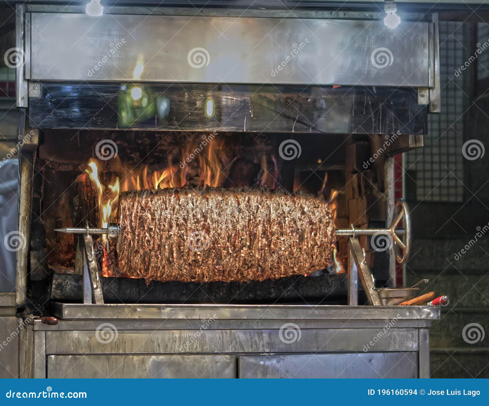 Cooking Huge Kebab in Istanbul Turkey Stock Photo - Image of shawurma ...