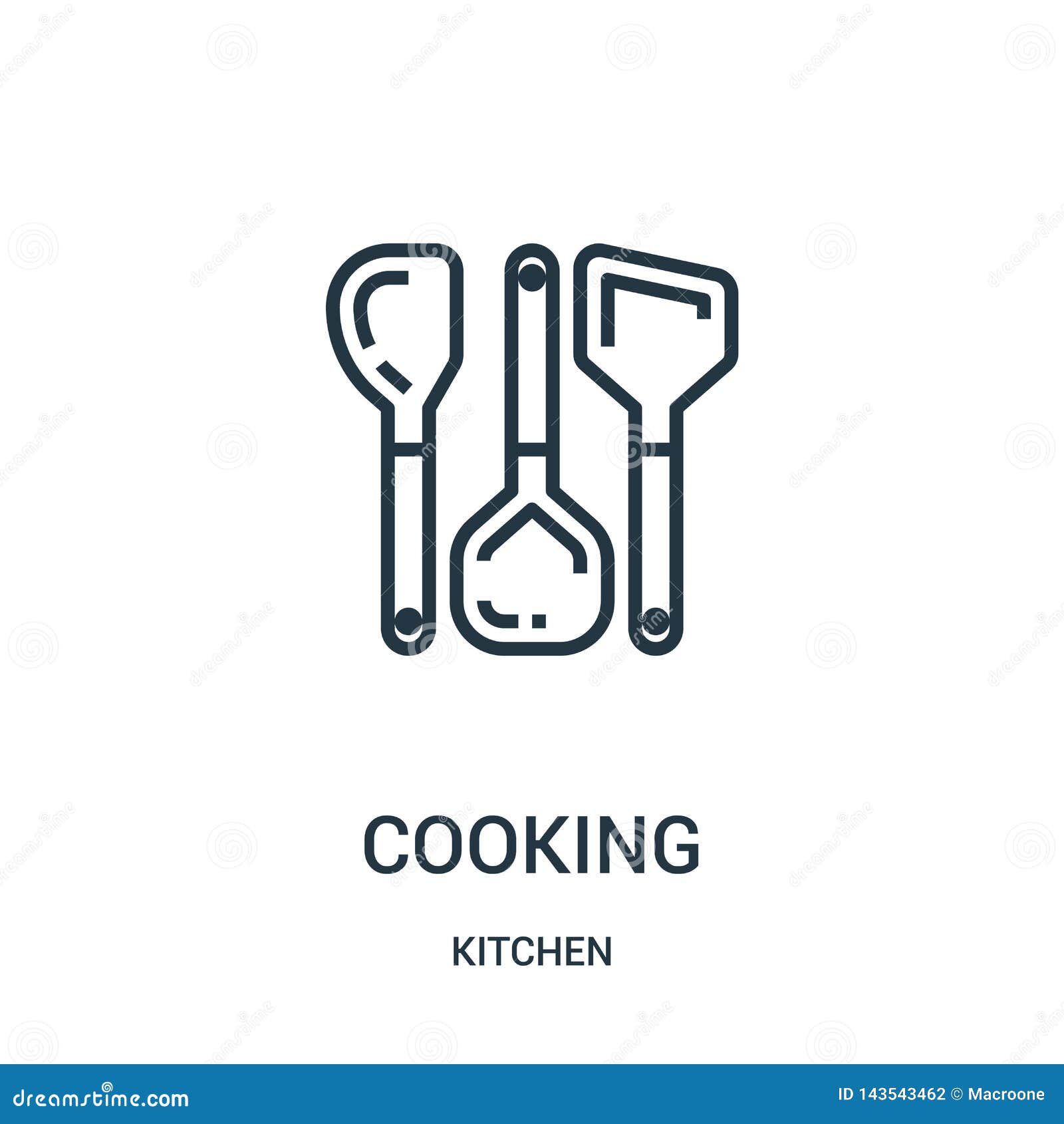 Cooking Icon Vector from Kitchen Collection. Thin Line Cooking Outline ...