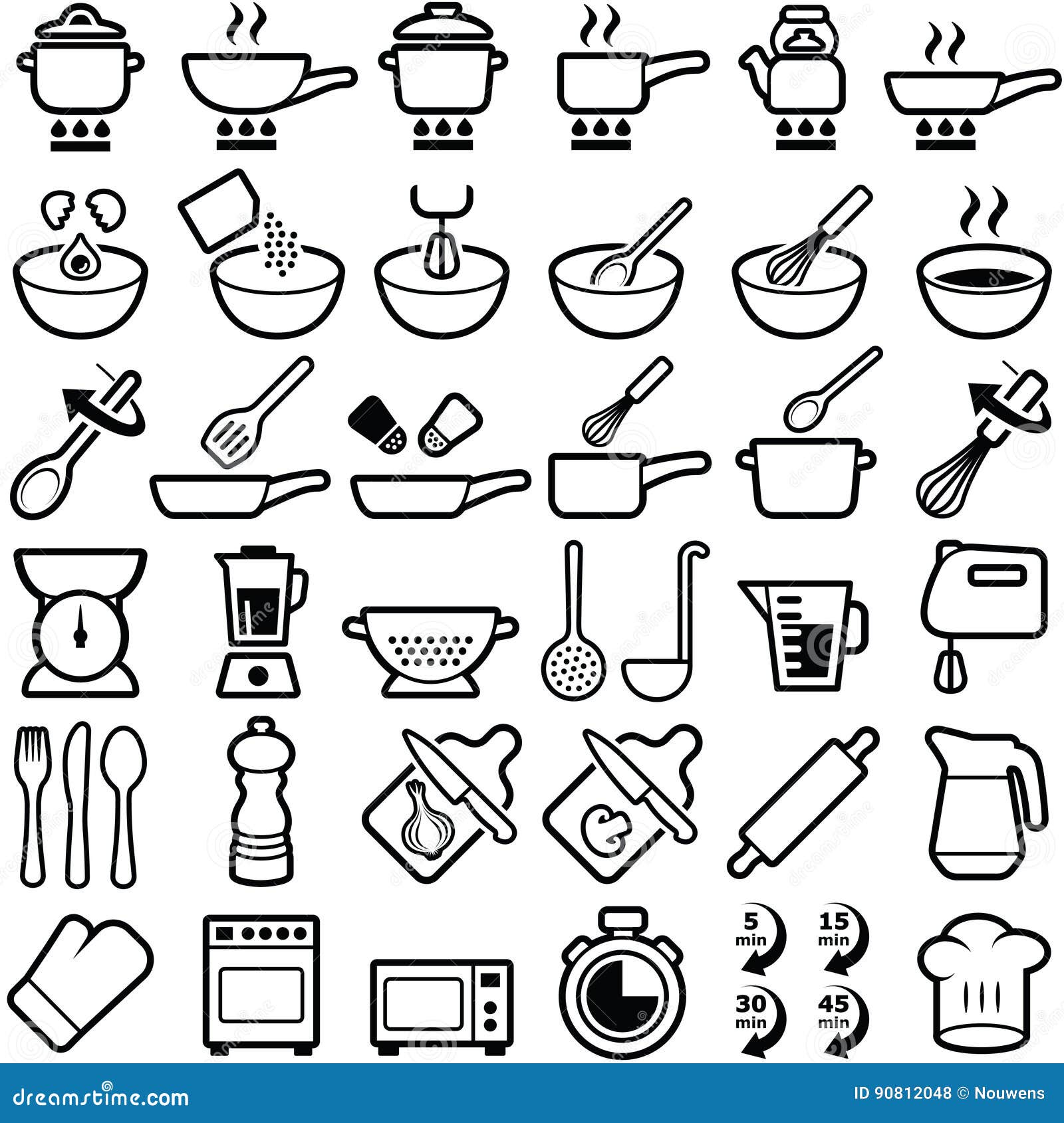 Cooking and Kitchen Vector Icon Illustration Stock Vector ...