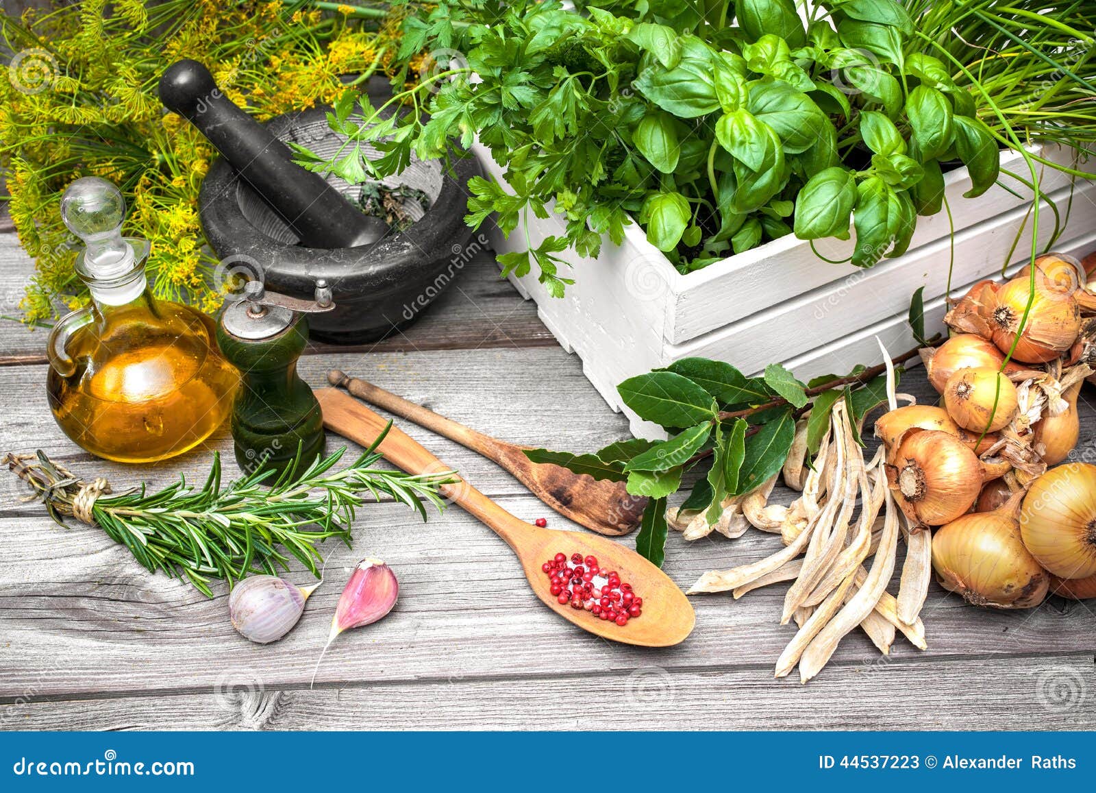 Cooking ingredients stock image. Image of herbal, herb - 44537223