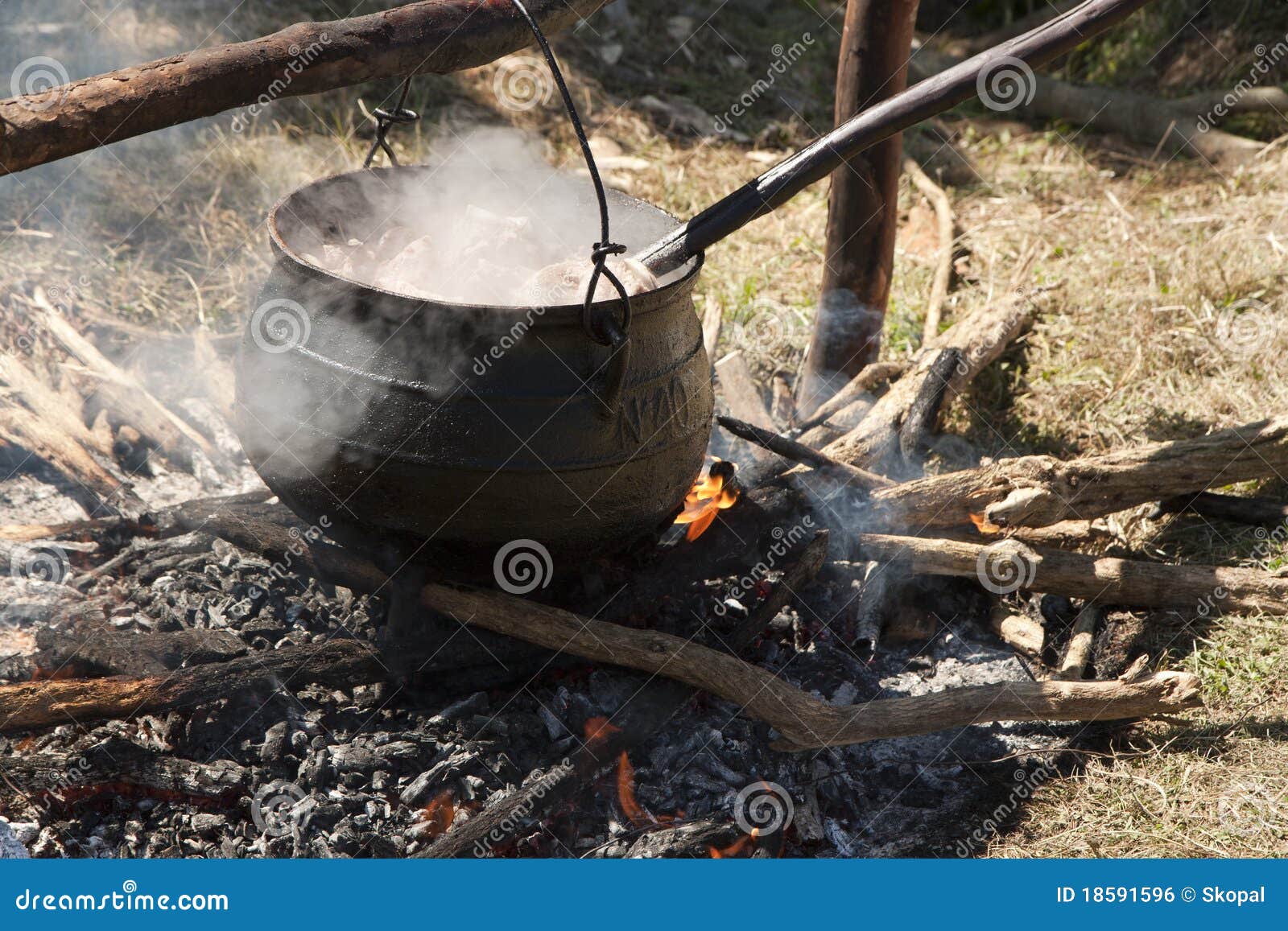 Cooking in kettle stock photo. Image of nature, prepare - 18591596