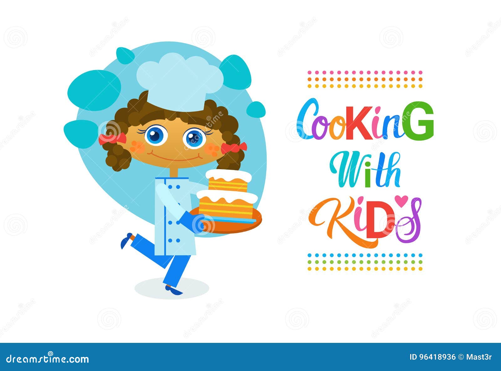 Kids Cooking Class Certificate Design Template Cartoon Vector ...