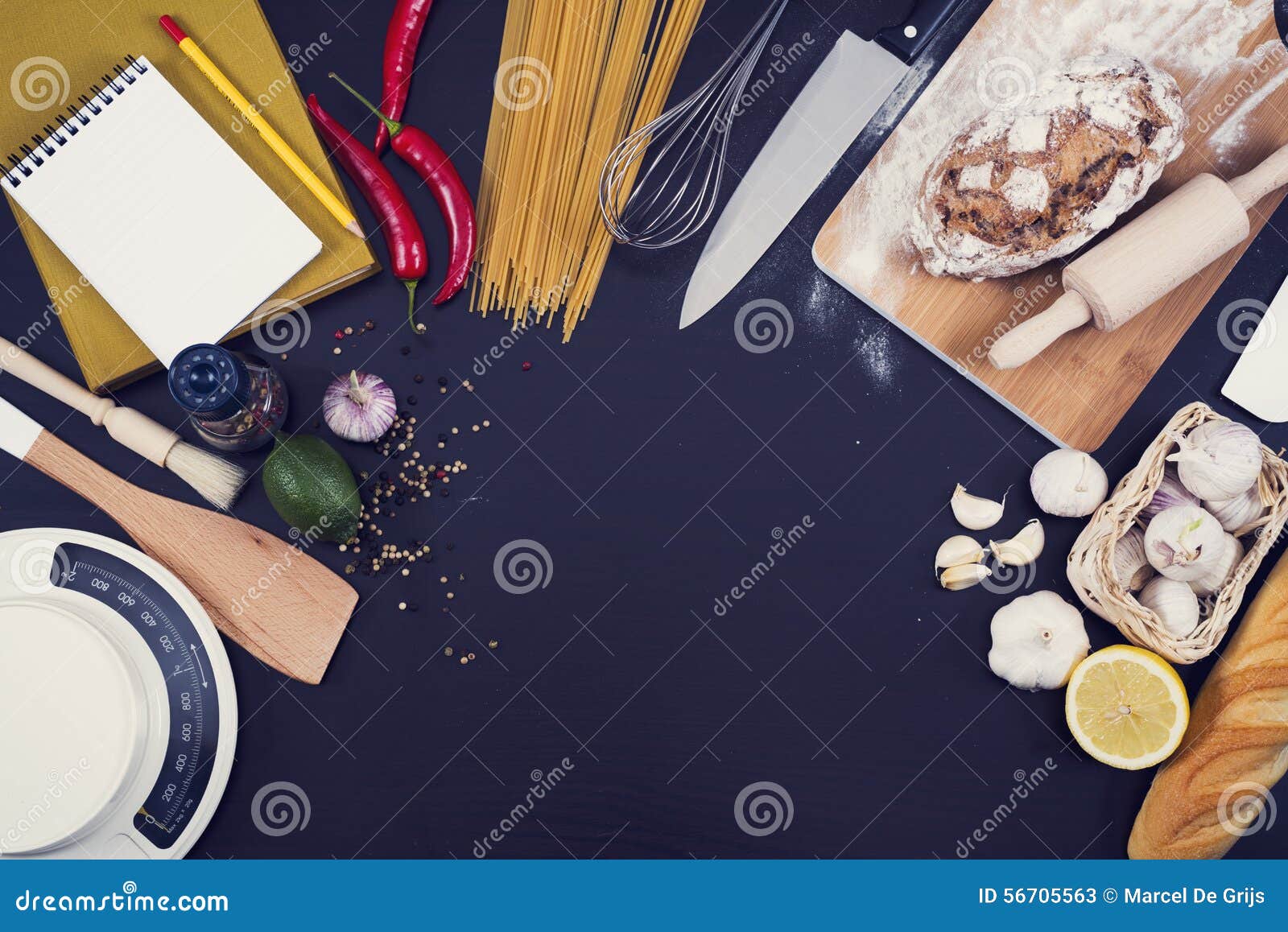 Cooking Kitchen Hero Header Stock Image - Image of concept, bread: 56705563