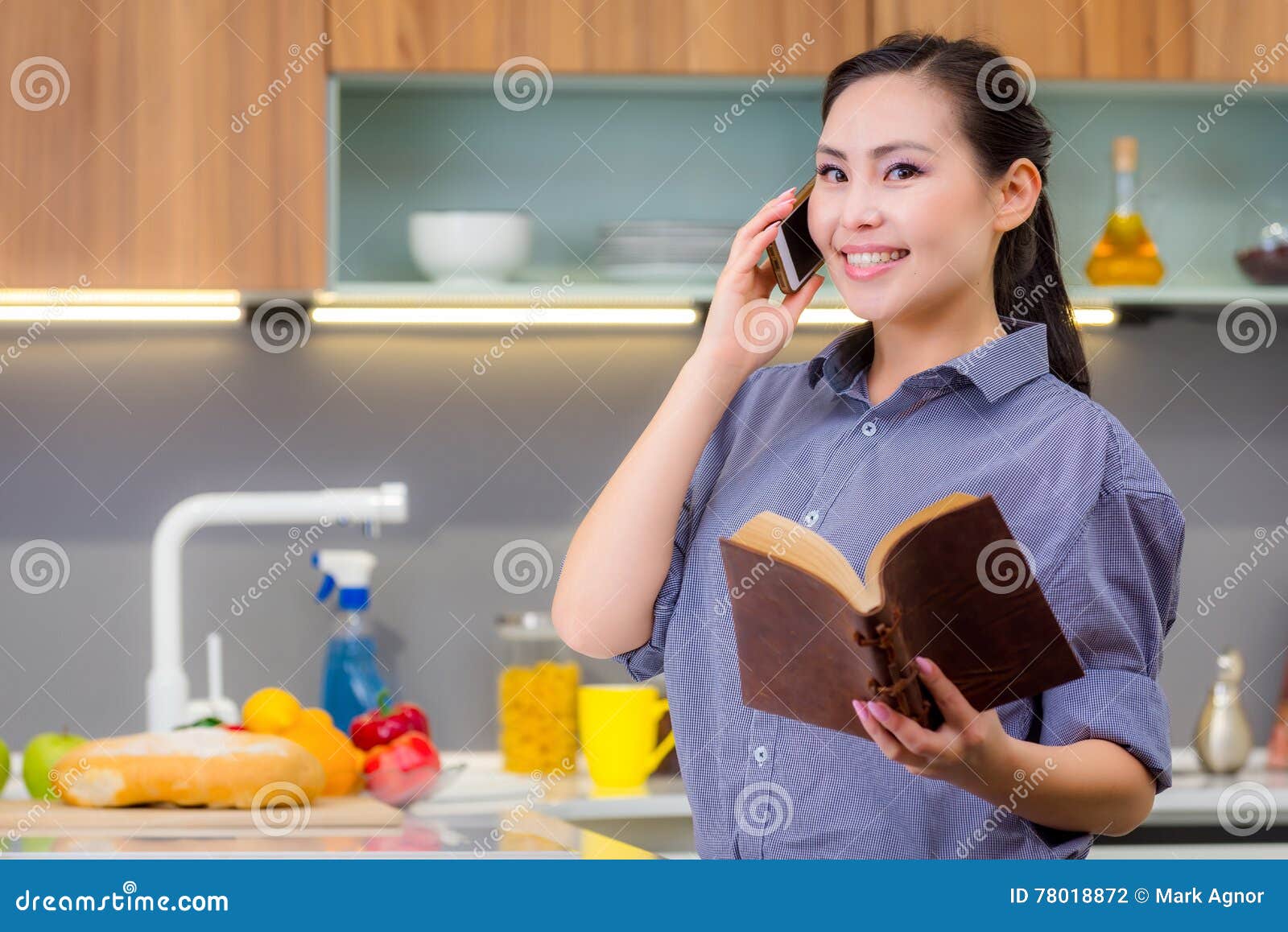 Cooking in the kitchen stock photo. Image of happy, communication ...