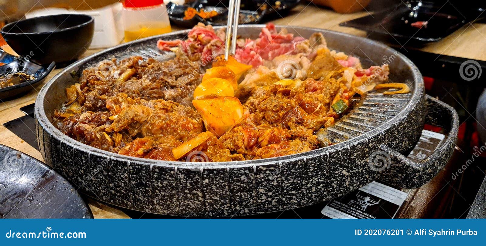 Korean Grill Barbeque stock image. Image of cooking - 202076201