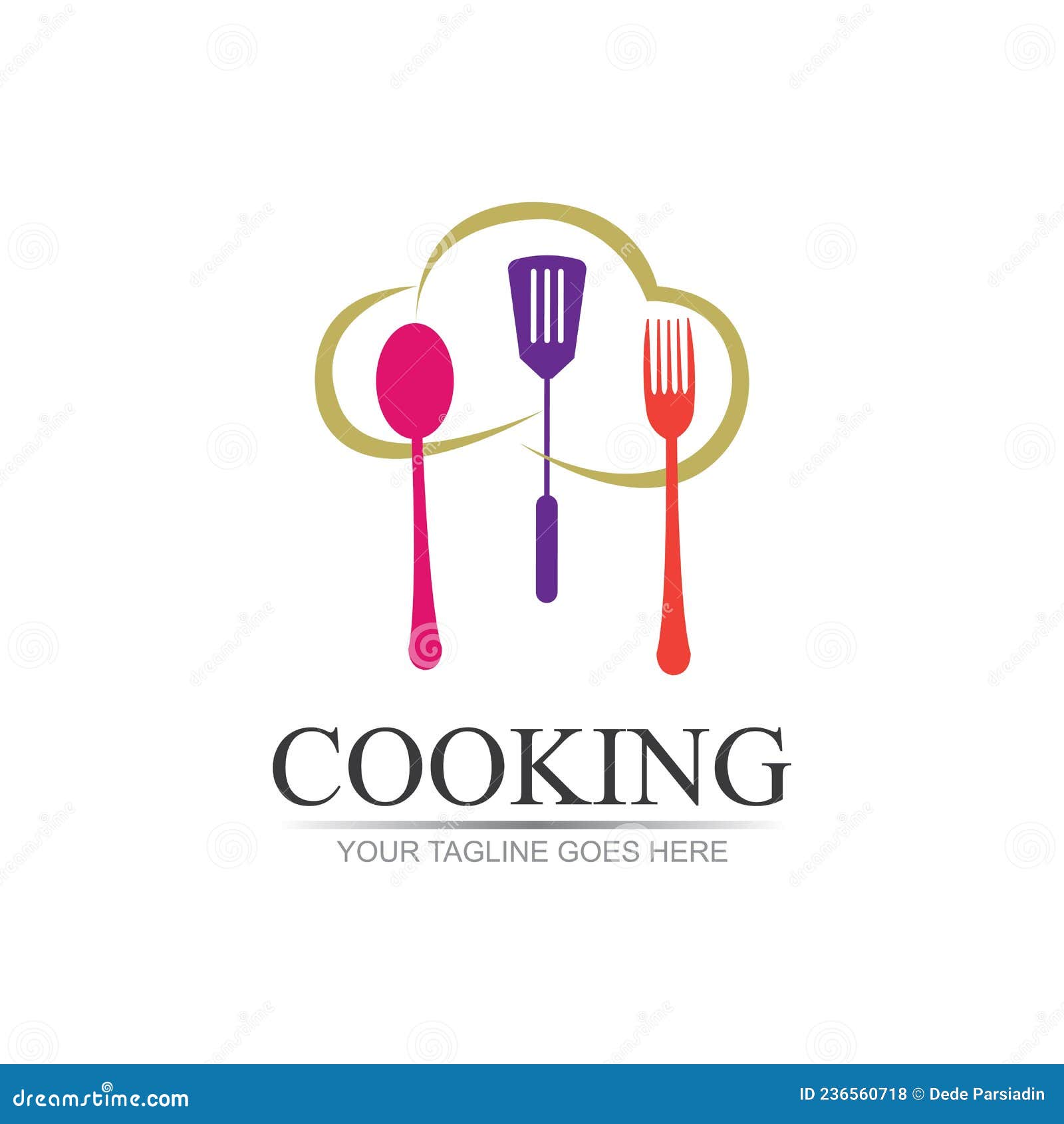 Cooking Logo Symbol Illustration Design Template Stock Vector ...