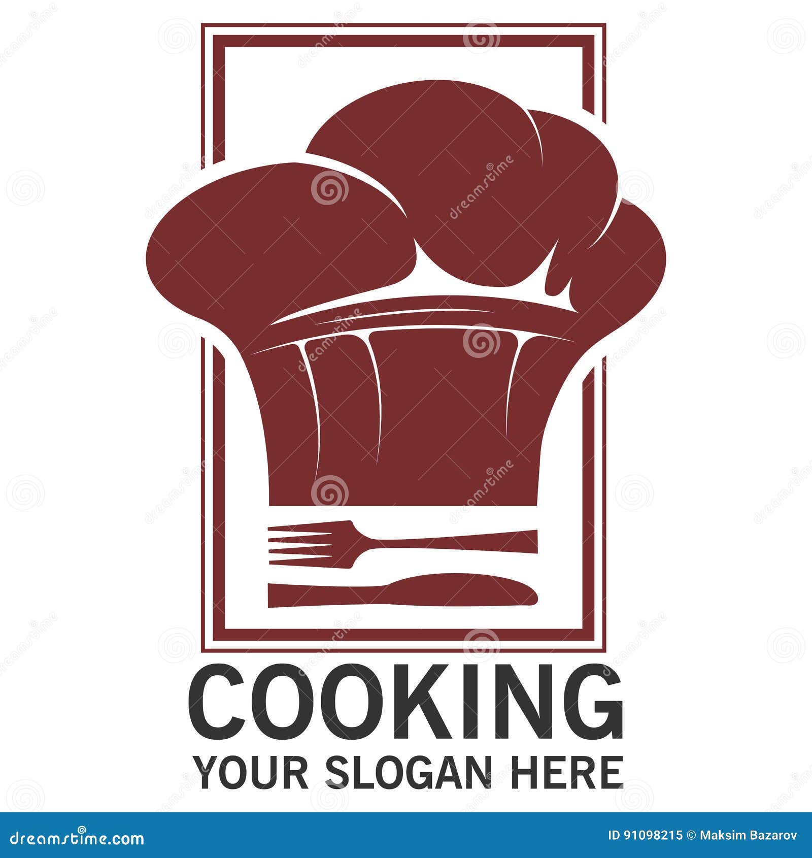 Cooking logo template stock vector. Illustration of icon - 91098215