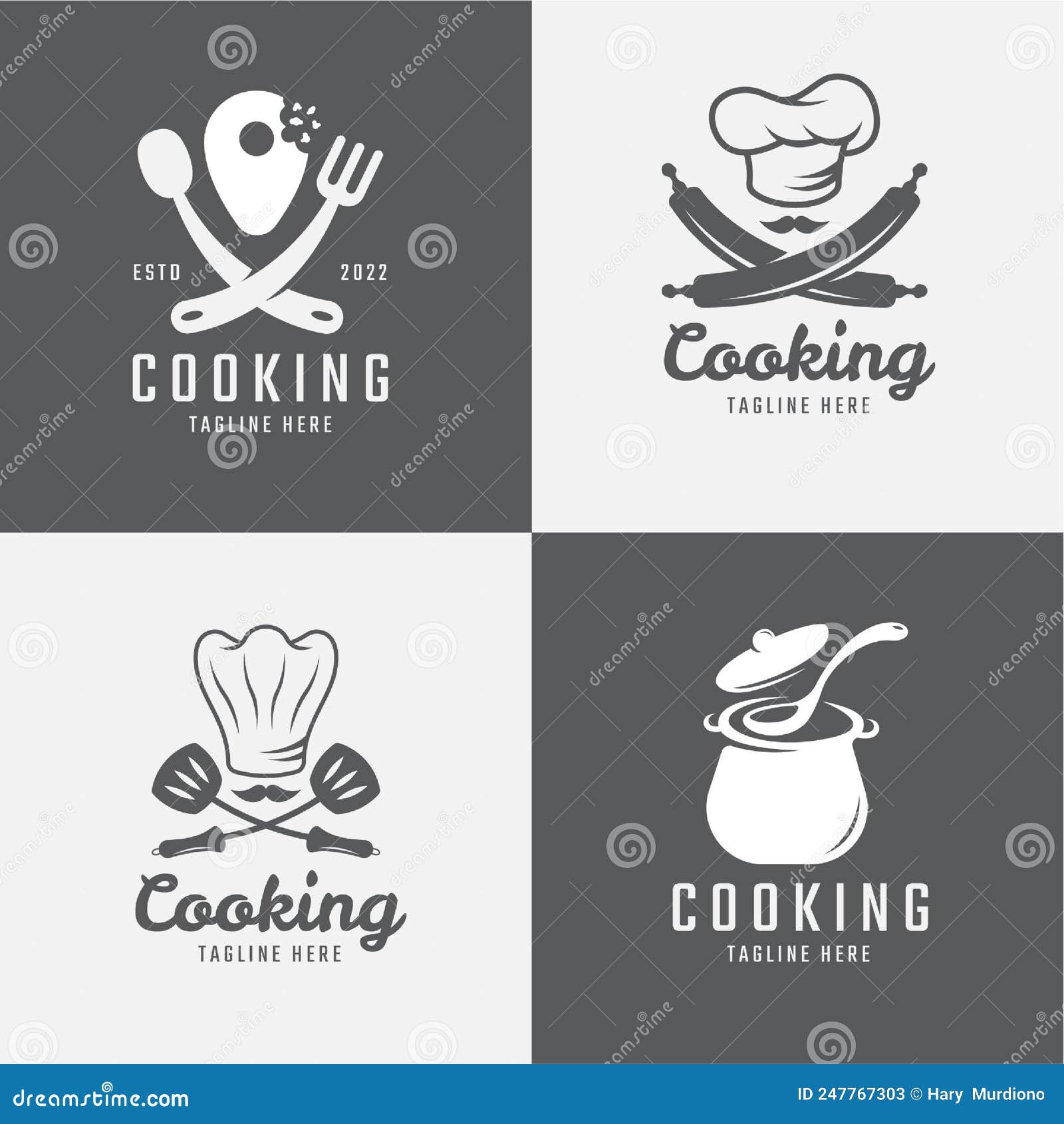 Cooking Logo Template Premium Design Stock Vector - Illustration of ...