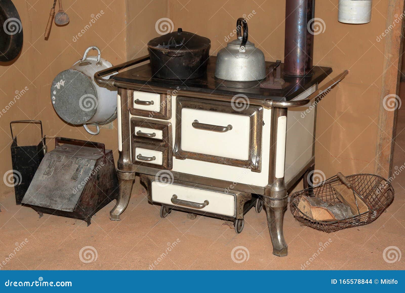 Cooking Machine, Saving Stove from the Early 20th Century in a Museum ...
