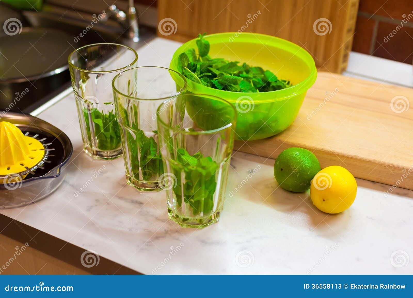 Cooking mahito stock image. Image of lime, lemon, tasty - 36558113