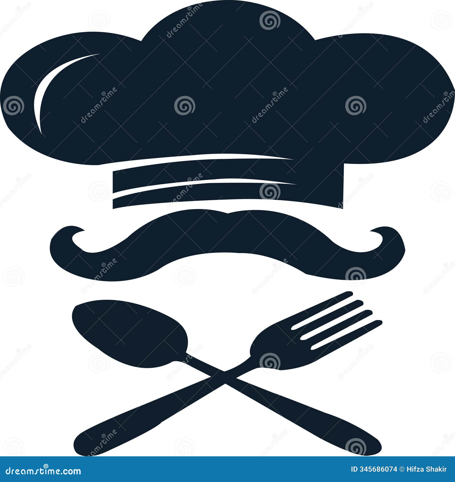Cooking Master Illustration Logo Stock Illustration - Illustration of ...