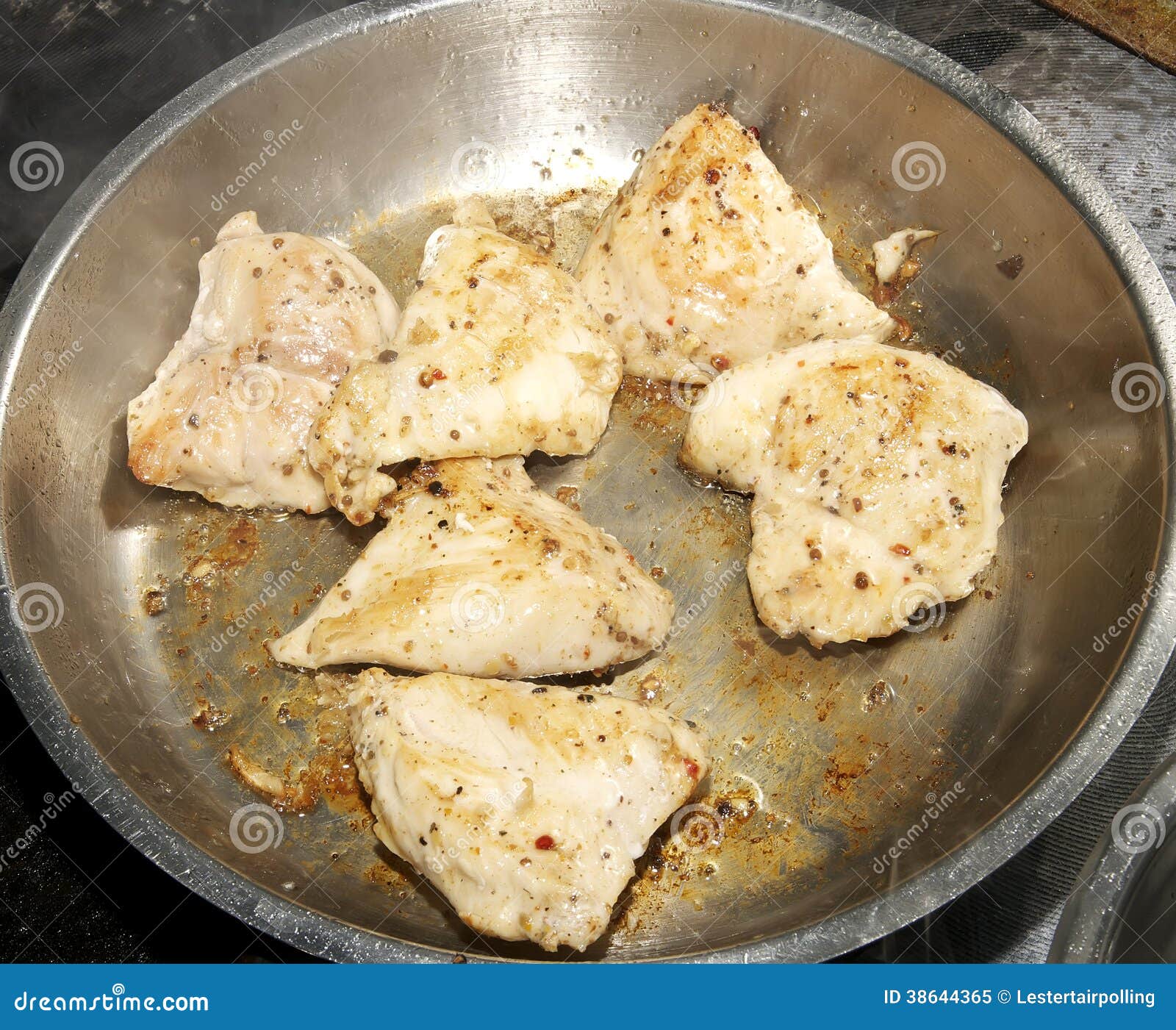 Cooking Meat in a Frying Pan Stock Image - Image of muscle, food: 38644365