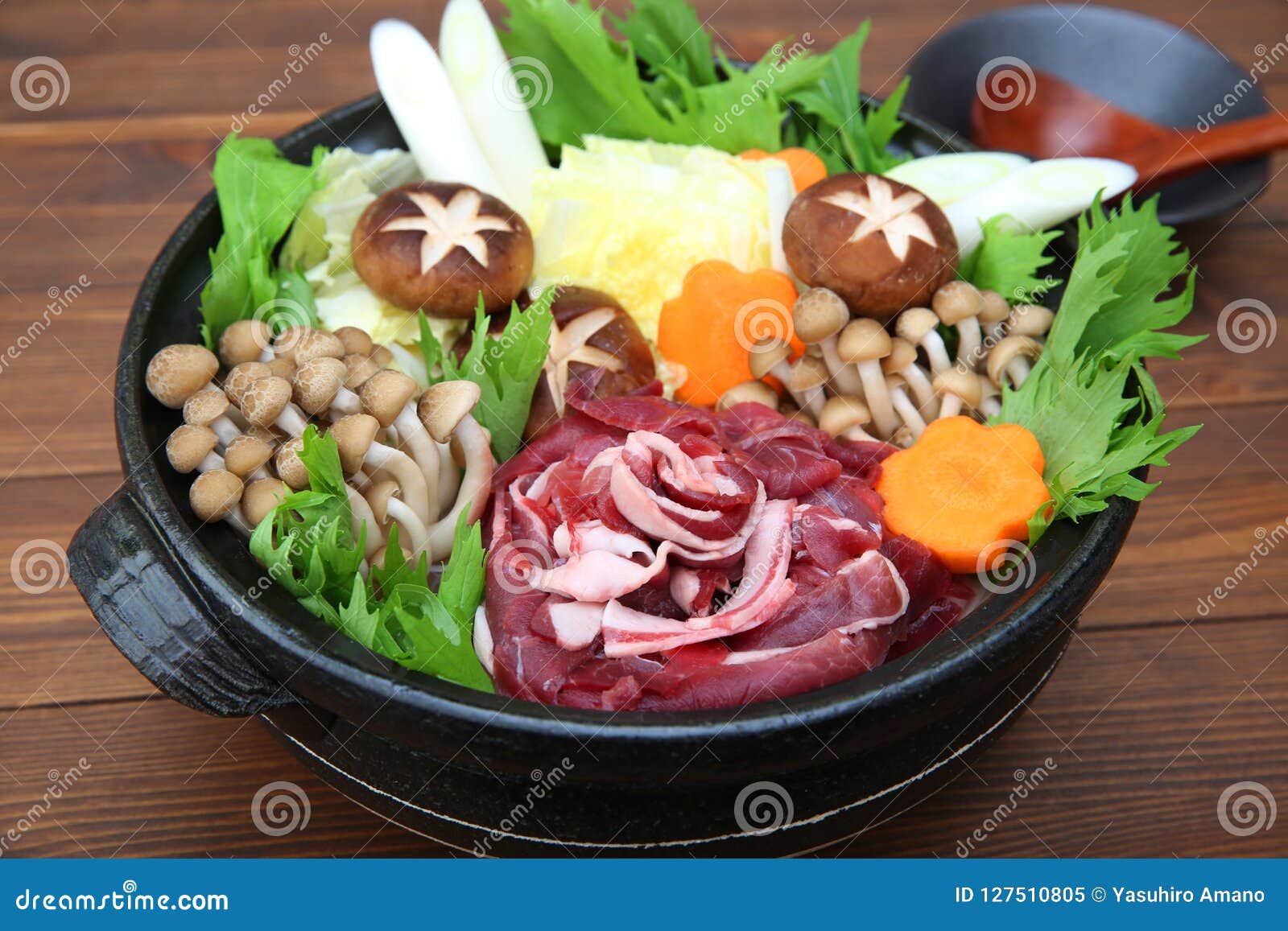 Wild Boar Meat Dish Served in a Pot Stock Image - Image of vegetable ...
