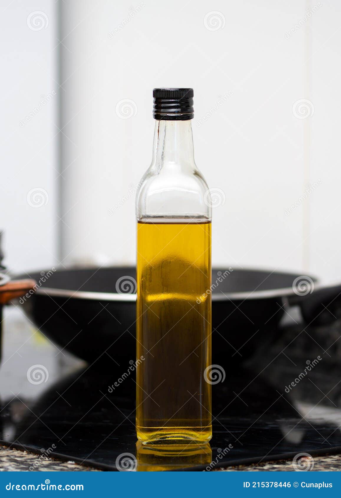 Cooking oil on kitchen stock photo. Image of background - 215378446