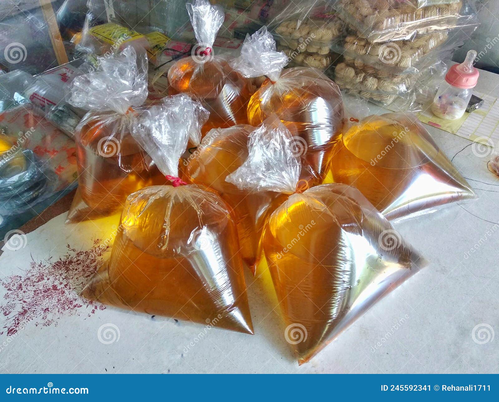 Cooking Oil in a Plastic Bag Stock Image - Image of seafood, beautiful ...