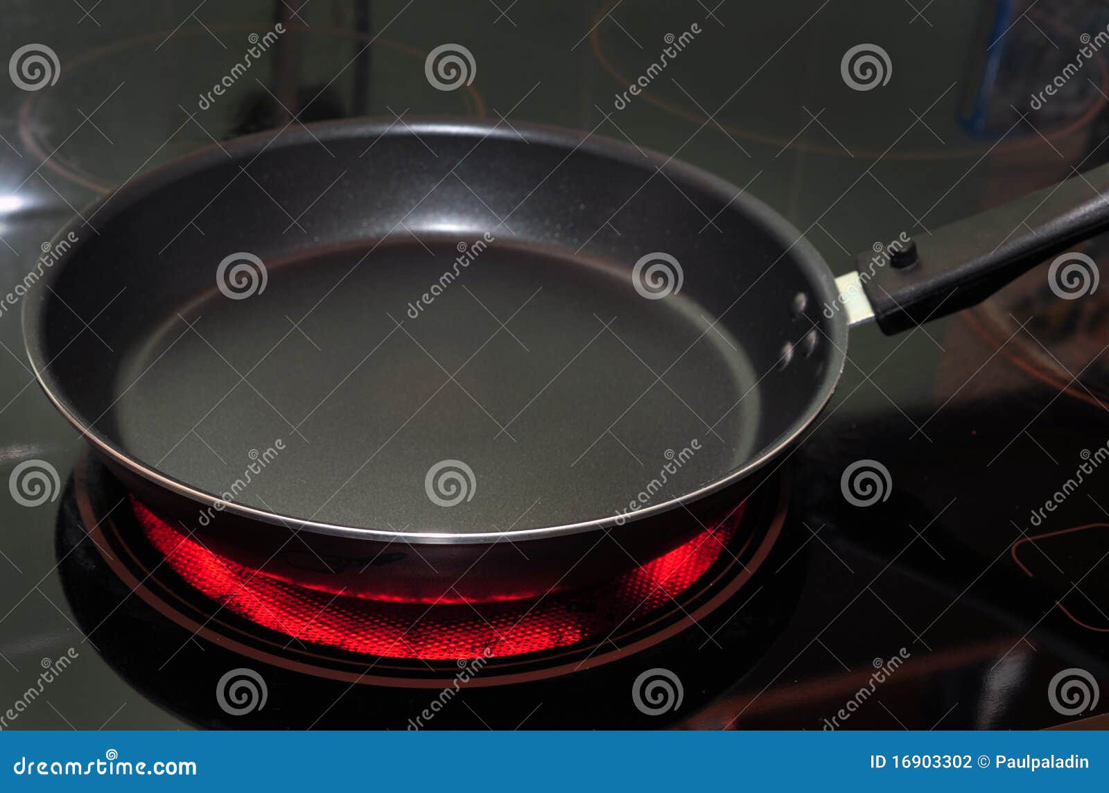 Cooking pan stock photo. Image of white, handle, modern - 16903302