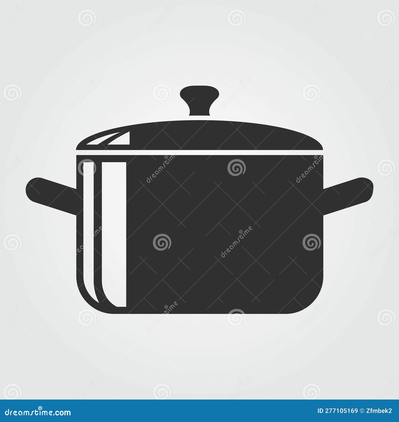 Cooking Pan Icon Isolated on White Background Stock Vector ...