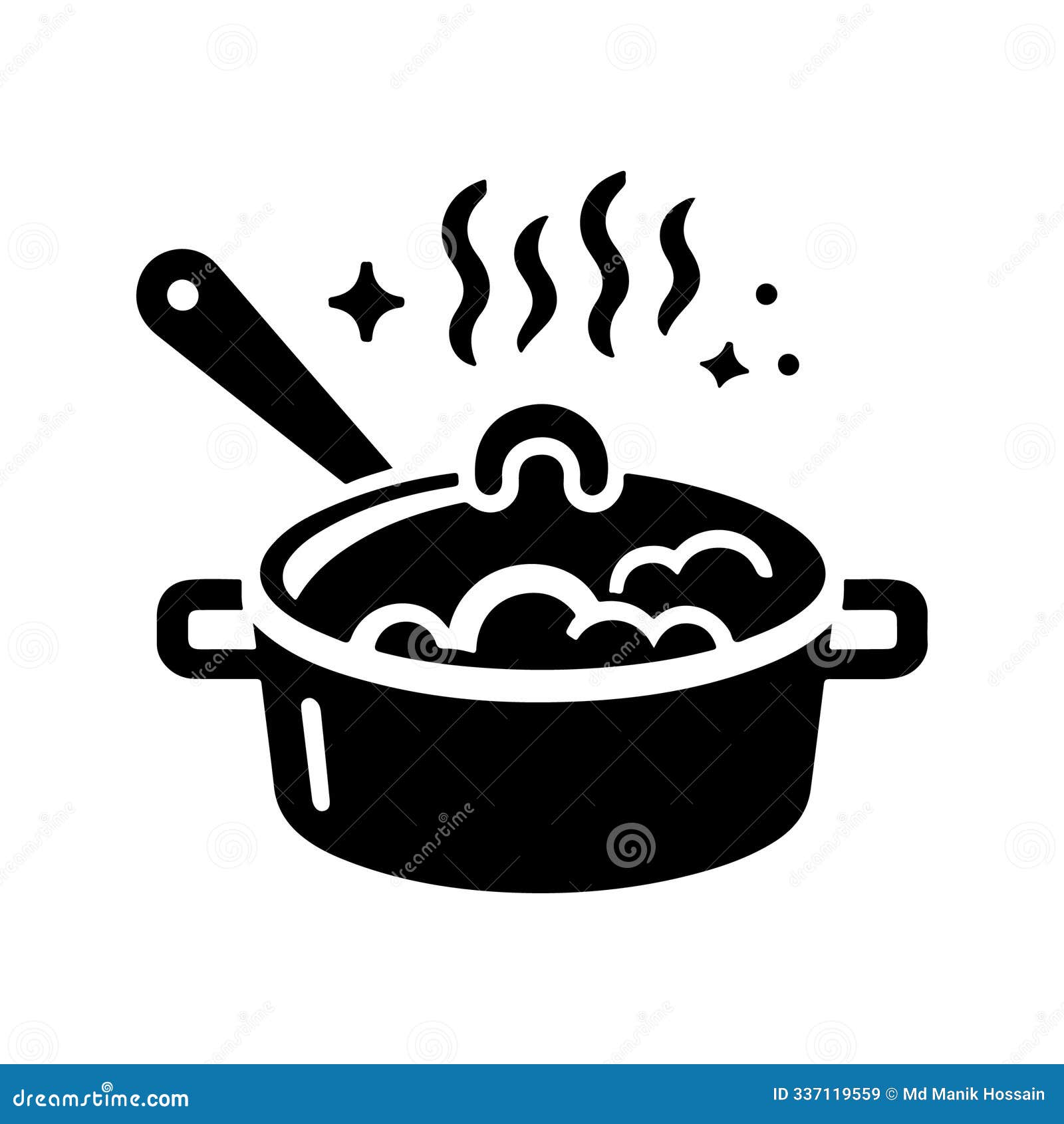 Cooking Pan Icon" is a Simple and Clean Graphic Representation of a ...