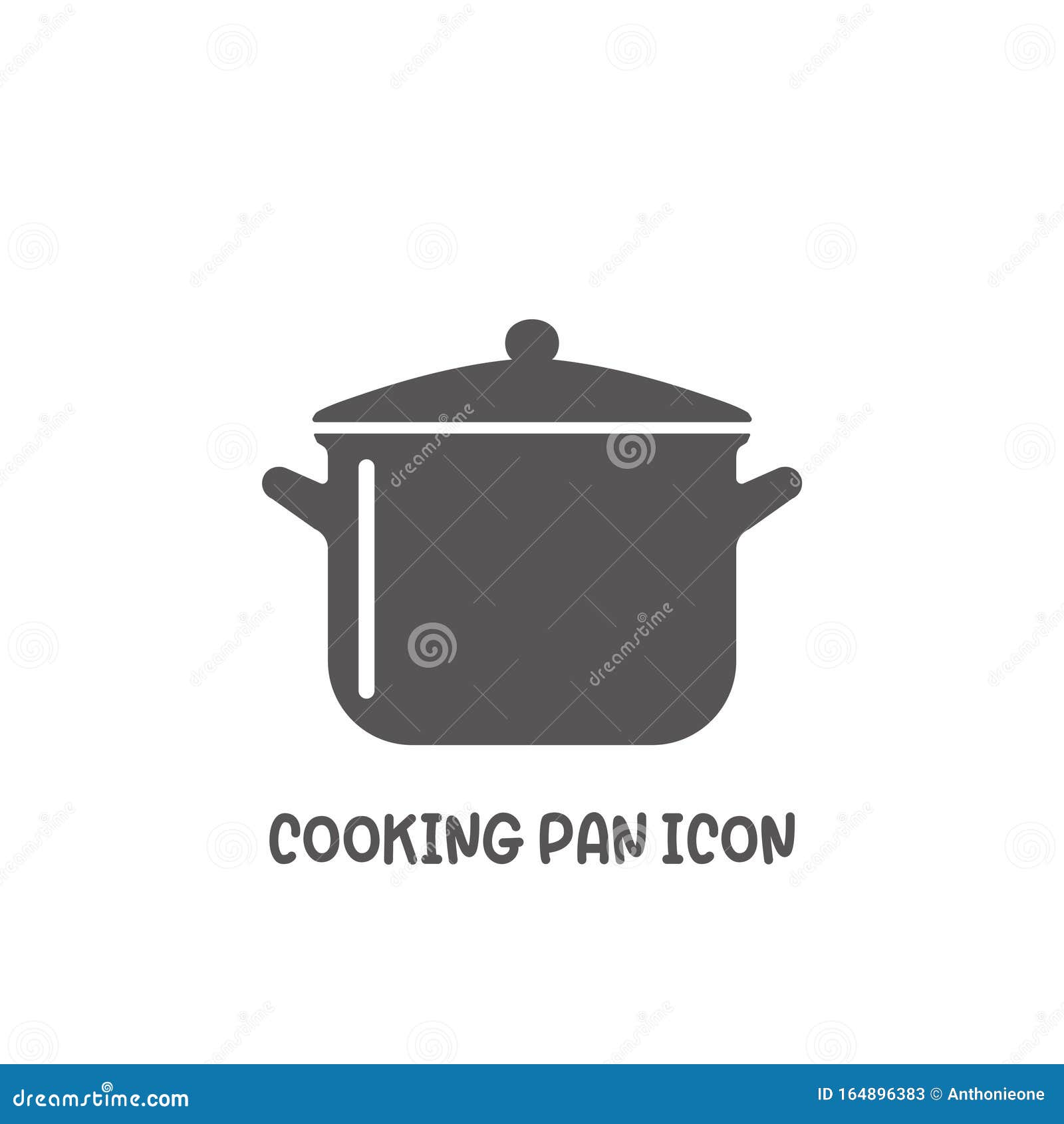 Cooking Pan Icon Simple Flat Style Vector Illustration Stock Vector ...