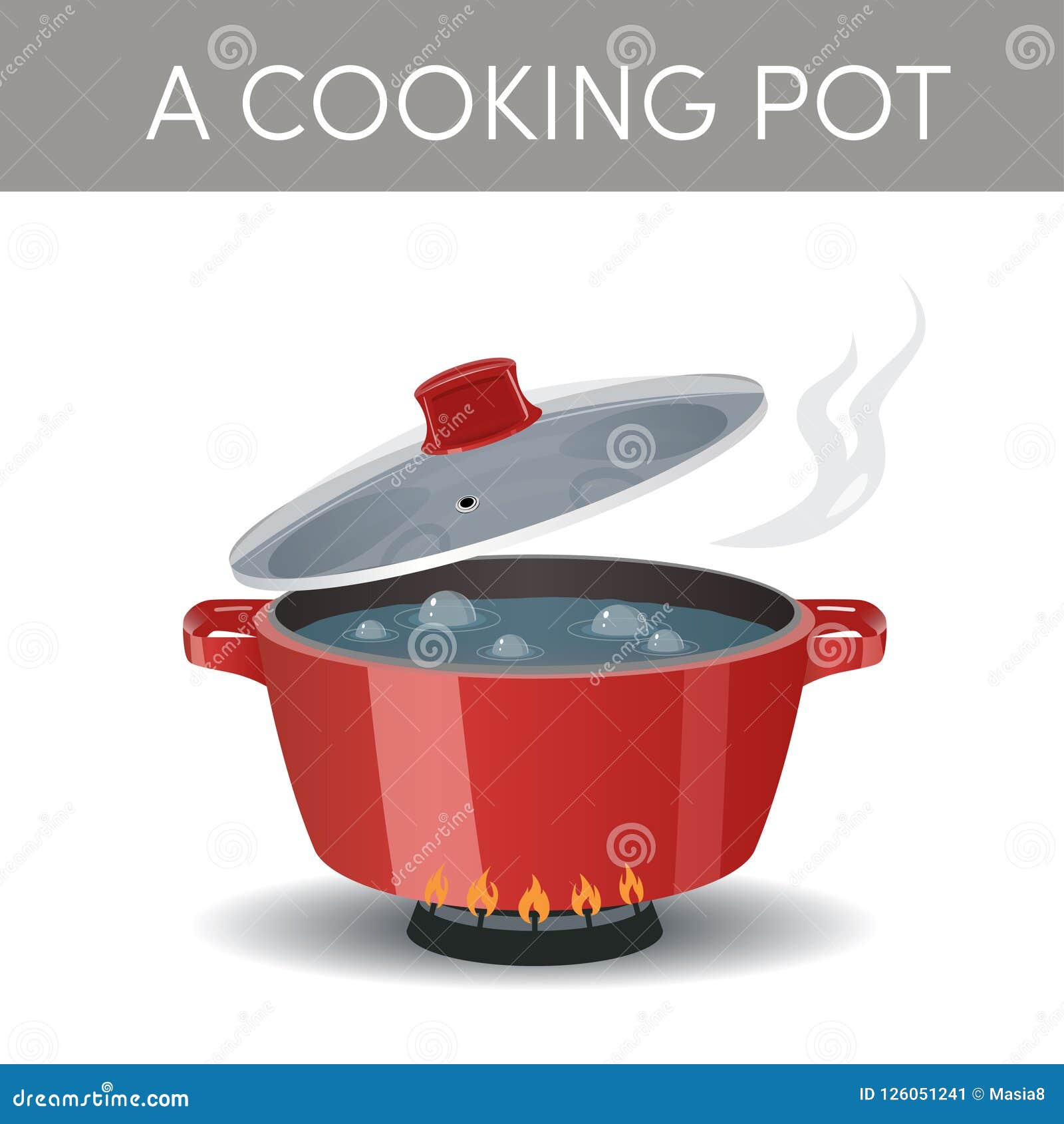 A cooking pan vector stock illustration. Illustration of burner - 126051241