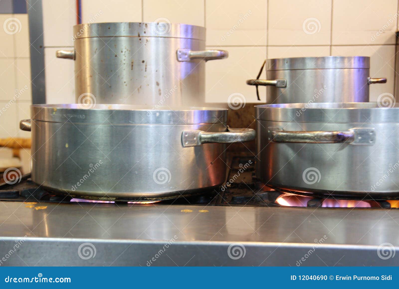 Cooking pans stock photo. Image of cook, utensil, ember - 12040690