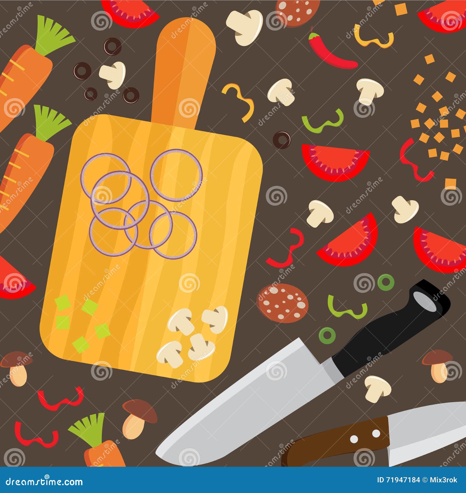 Cooking Poster Design. Vector Illustration Stock Vector - Illustration ...