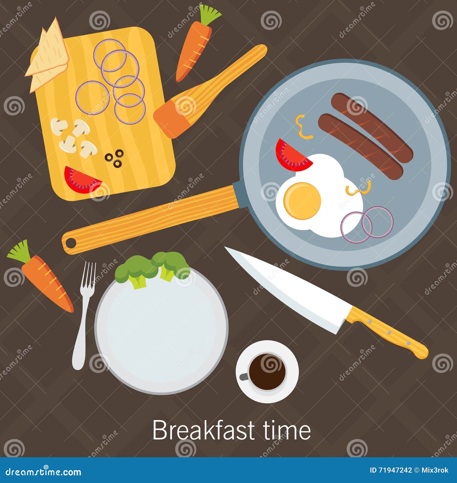 Cooking Poster Design. Vector Illustration Stock Vector - Illustration ...