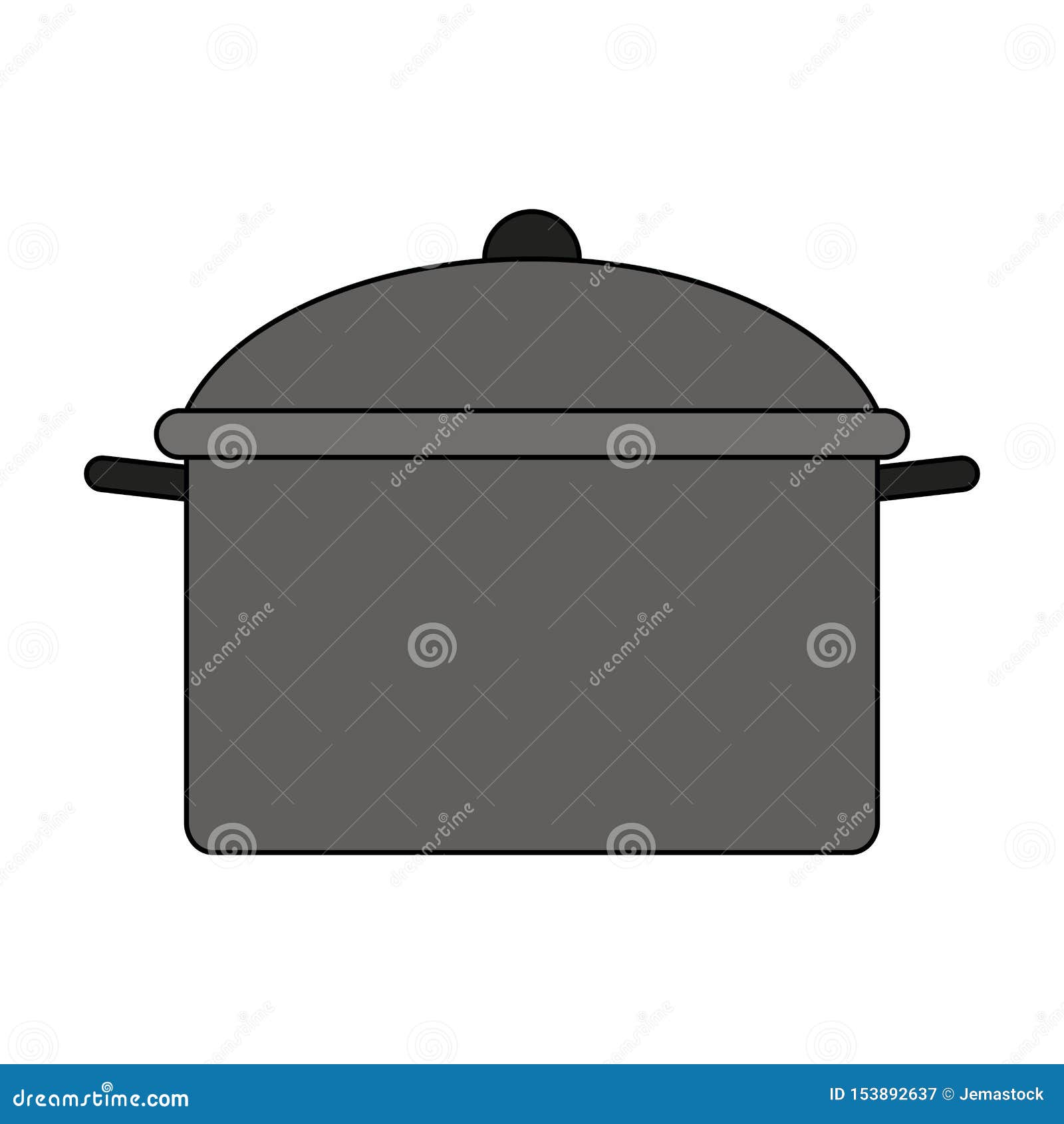 Cooking Pot Culinary Accessory Cartoon Stock Vector - Illustration of ...
