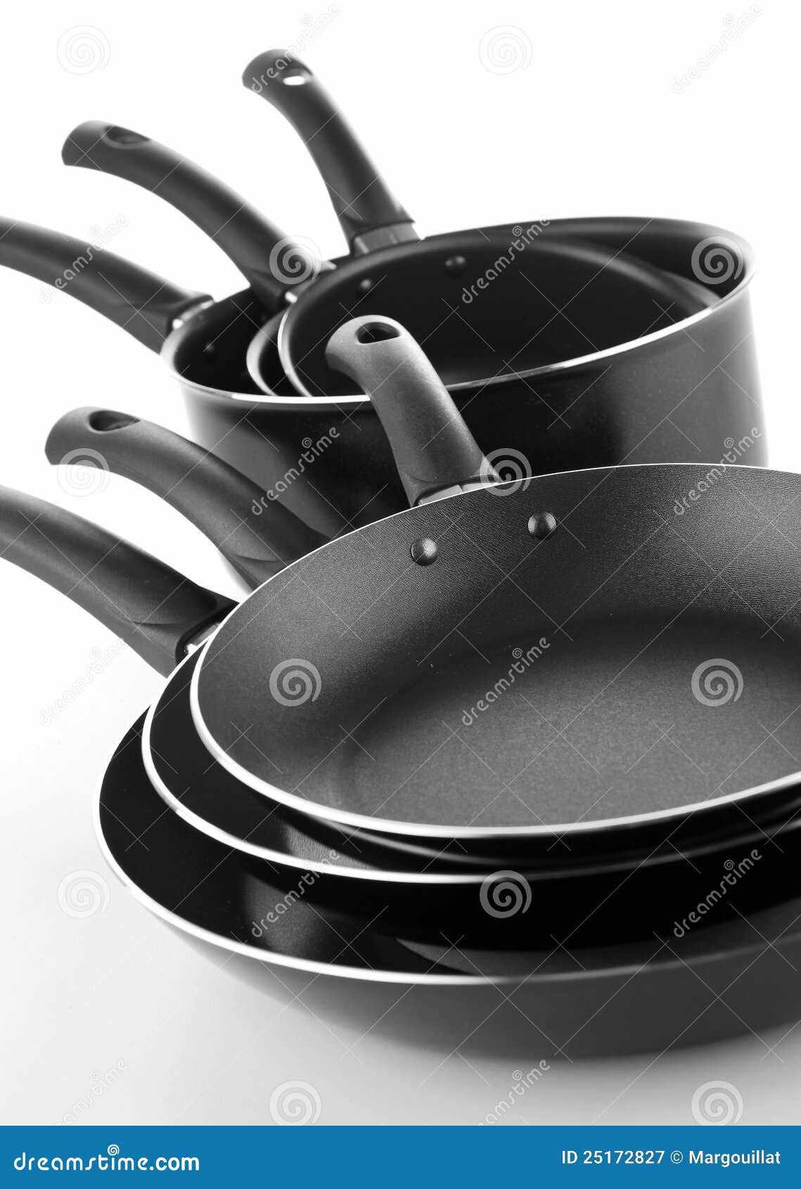 Cooking pot and frying pan stock image. Image of cook - 25172827