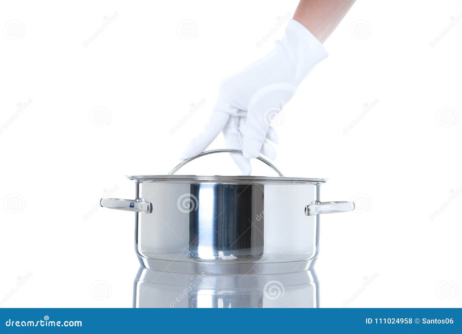 Cooking pot stock photo. Image of close, glove, object - 111024958
