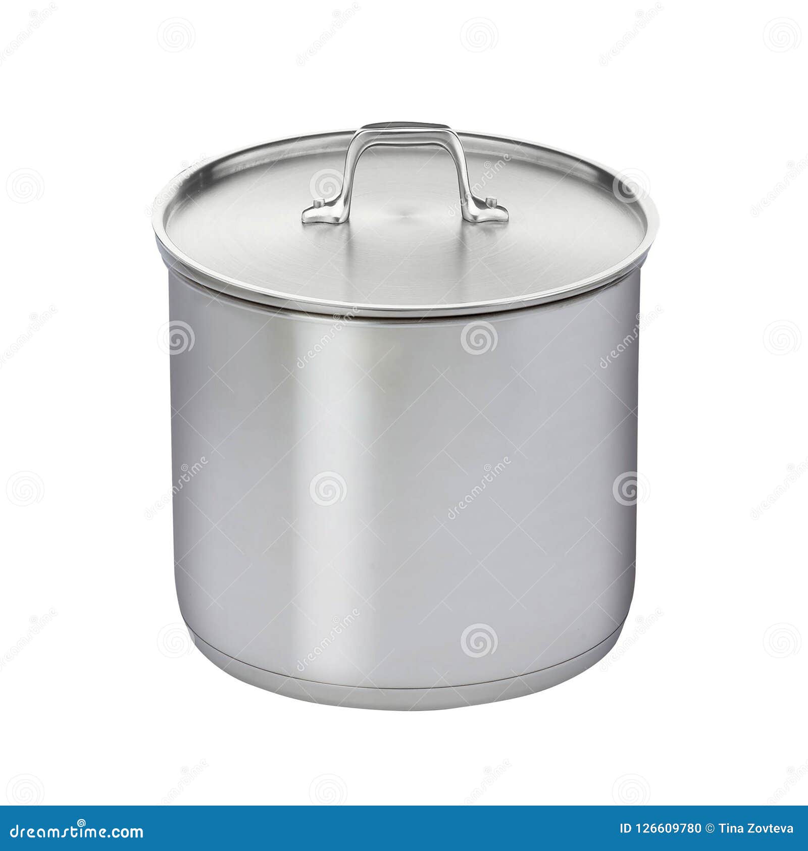 Cooking Pot Isolated on White Stock Photo - Image of metal, white ...