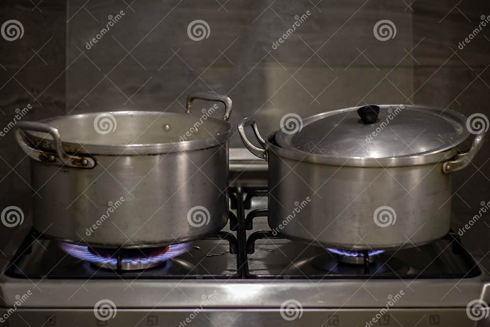 Cooking in the pot stock image. Image of background - 136520467