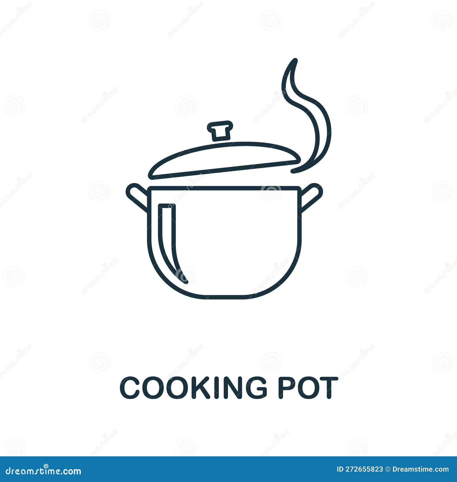 Cooking Pot Line Icon. Simple Element from Kitchen Collection. Creative ...