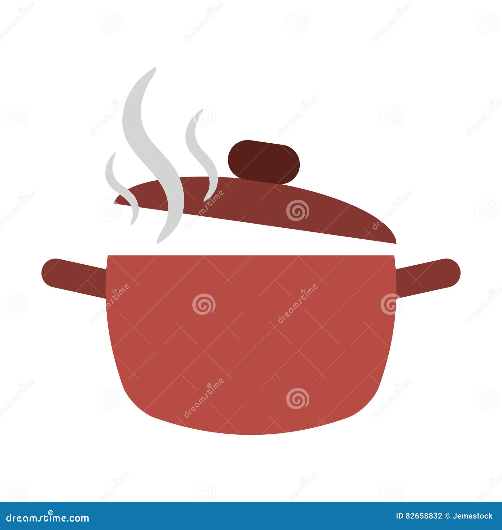 Cooking Pot Open Hot Food Kitchen Stock Vector - Illustration of card ...
