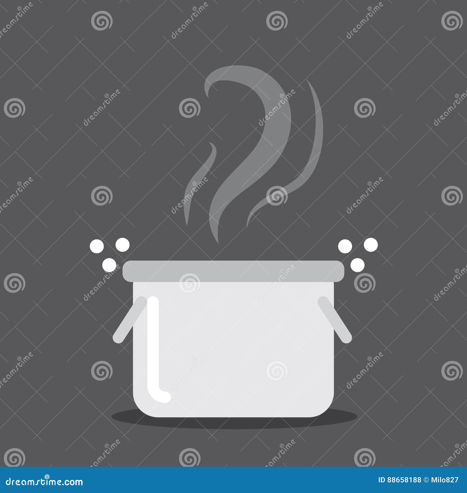 Cooking Pot Steam stock vector. Illustration of meal - 88658188