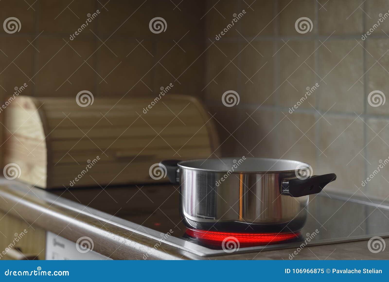 Cooking pot on stove stock image. Image of culture, burner - 106966875