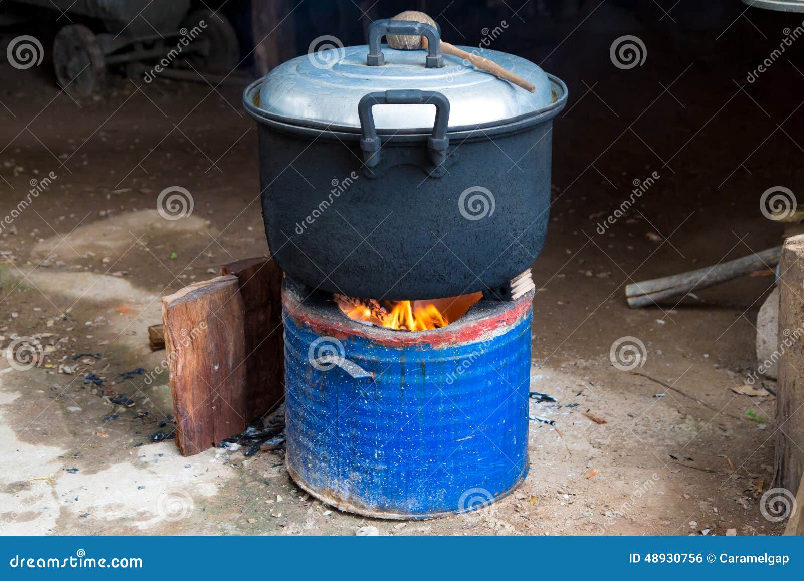 Cooking in the Pot ,thai Food on Stove Stock Photo - Image of cookware ...