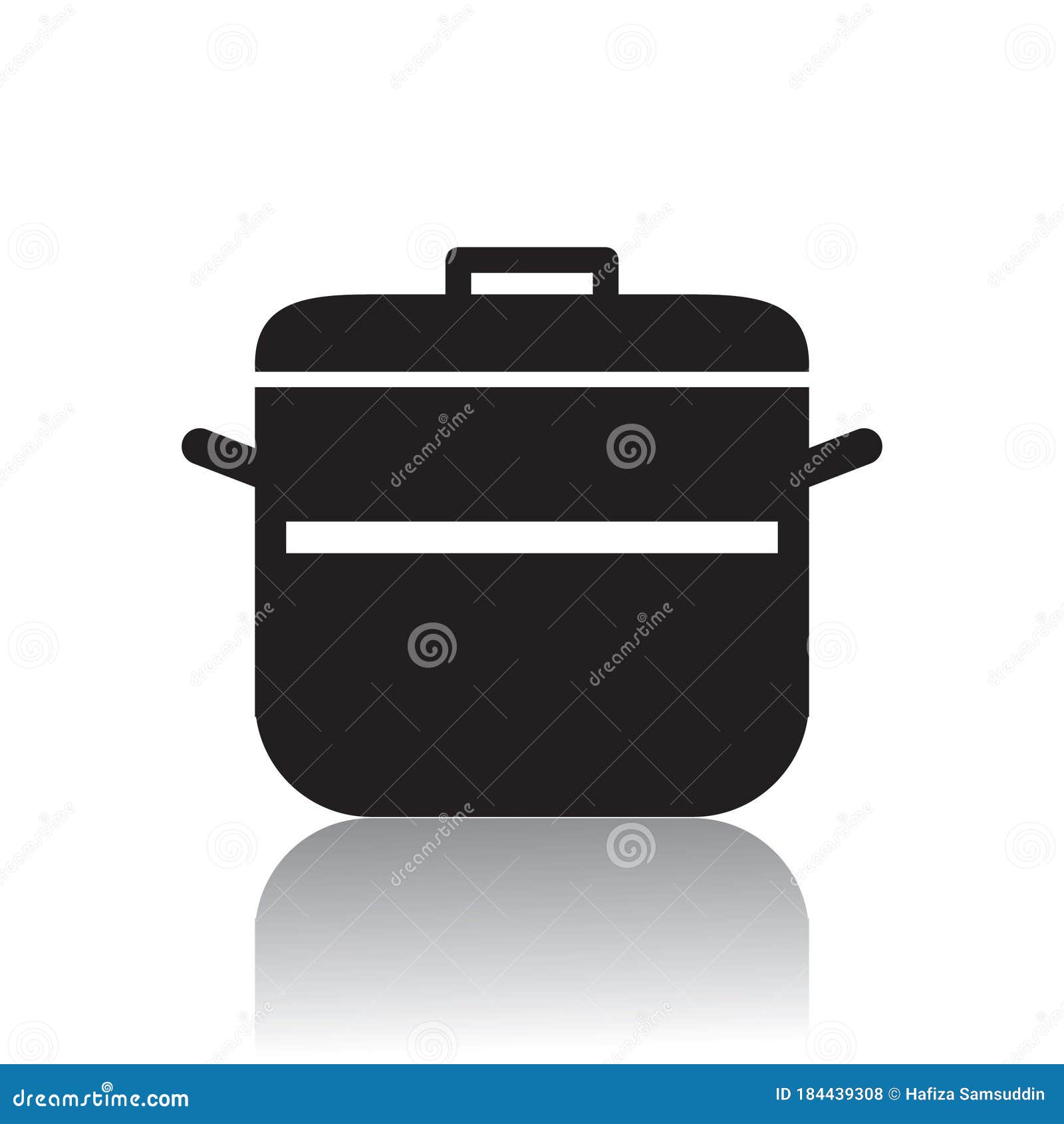 Cooking Pot. Vector Illustration Decorative Background Design Stock ...