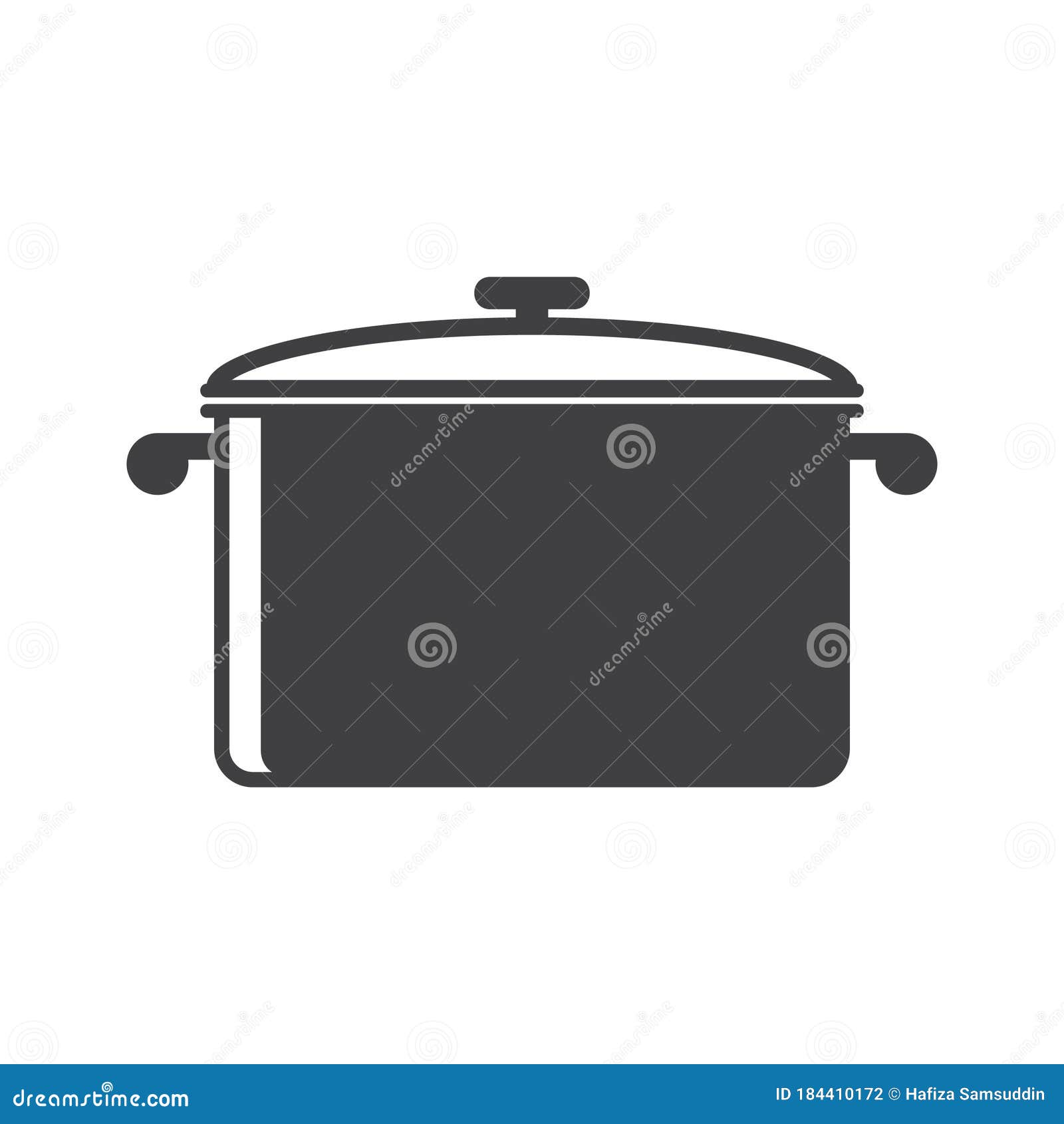 Cooking Pot. Vector Illustration Decorative Background Design Stock ...