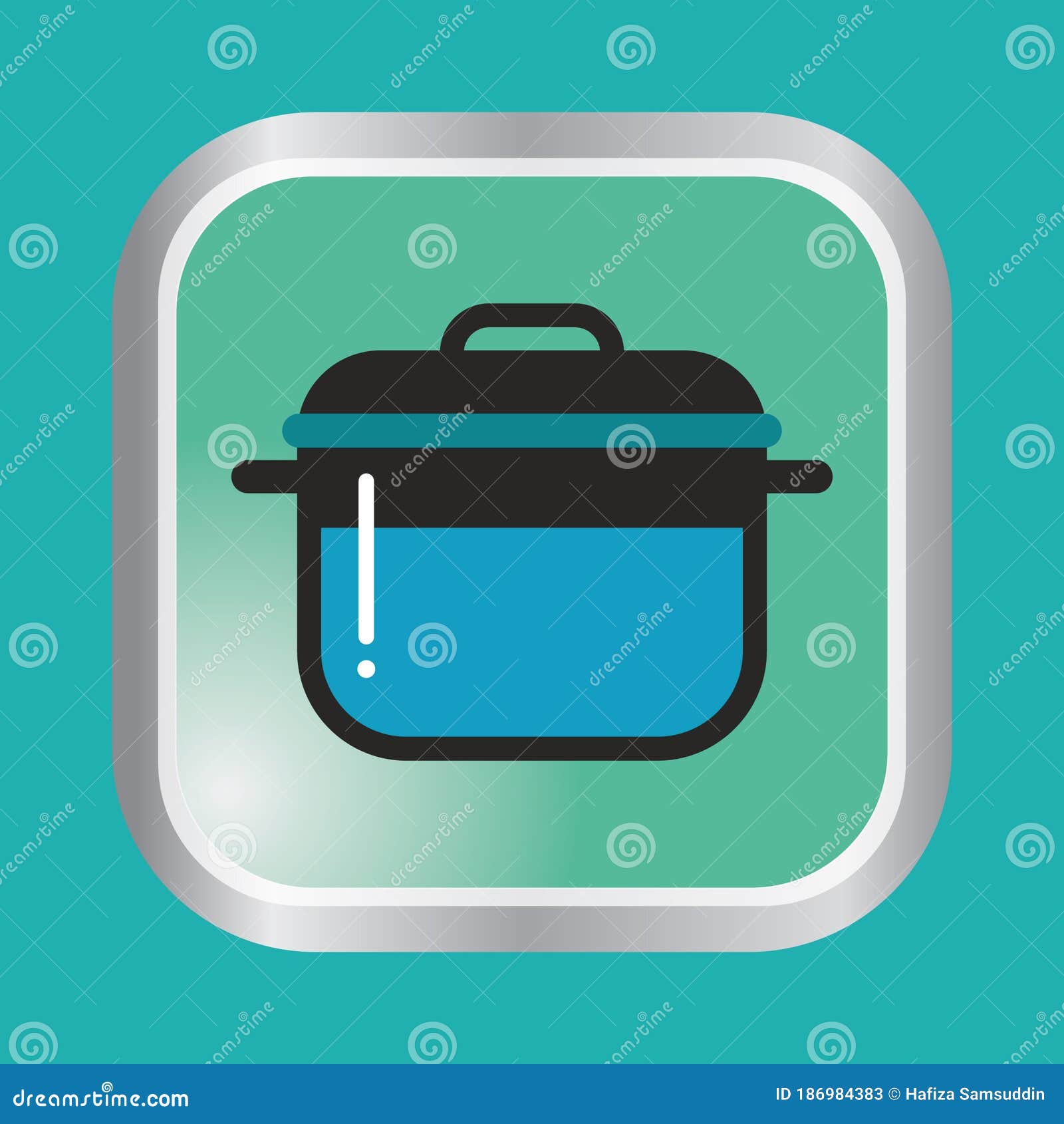 Cooking Pot. Vector Illustration Decorative Design Stock Vector ...