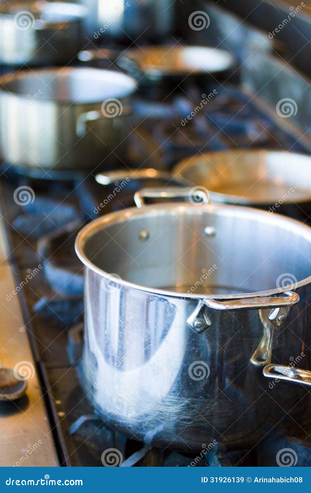 Cooking pots stock image. Image of cabinet, kitchen, cooking - 31926139