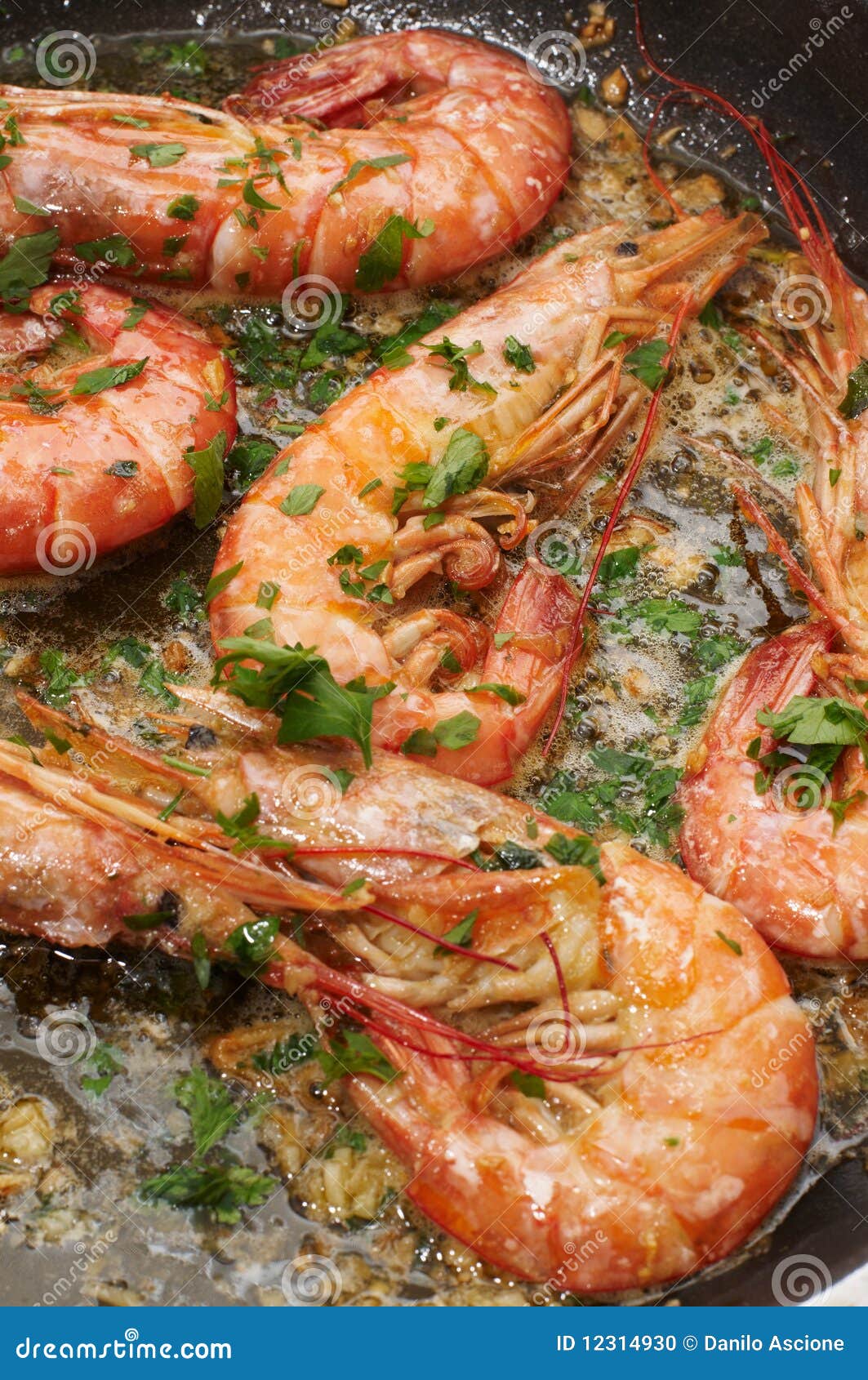 Cooking prawns stock photo. Image of lunch, focus, luxury - 12314930