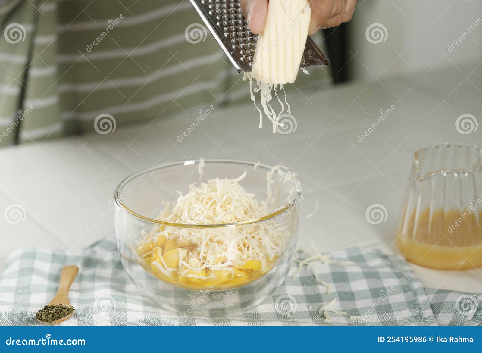 Cooking Process Grating Cheese Stock Photo - Image of yellow, kitchen ...