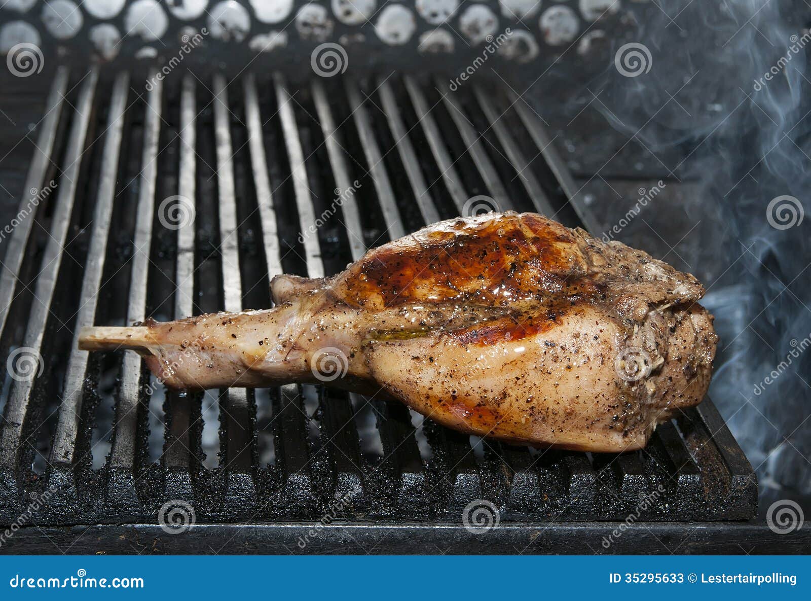 Cooking rabbit stock image. Image of leek, lentil, fried - 35295633